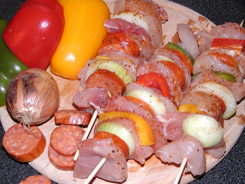 Masové špízy recept | Vaření.cz